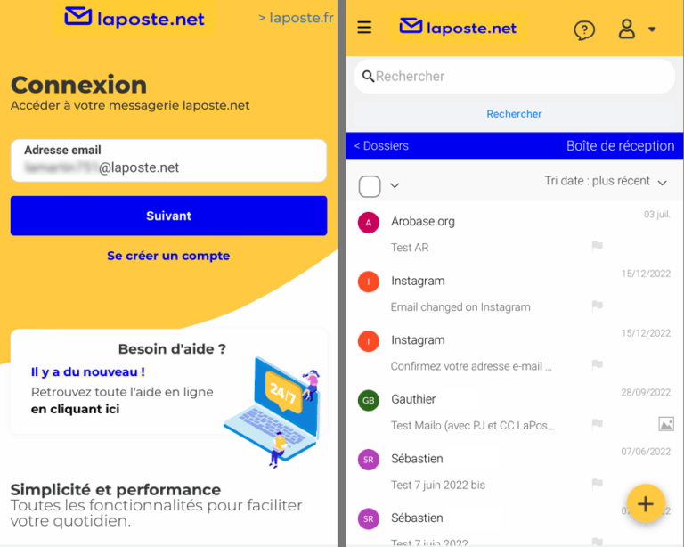 Accéder à LaPoste.net depuis un mobile