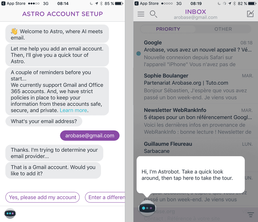Astro, le robot qui gère vos e-mails